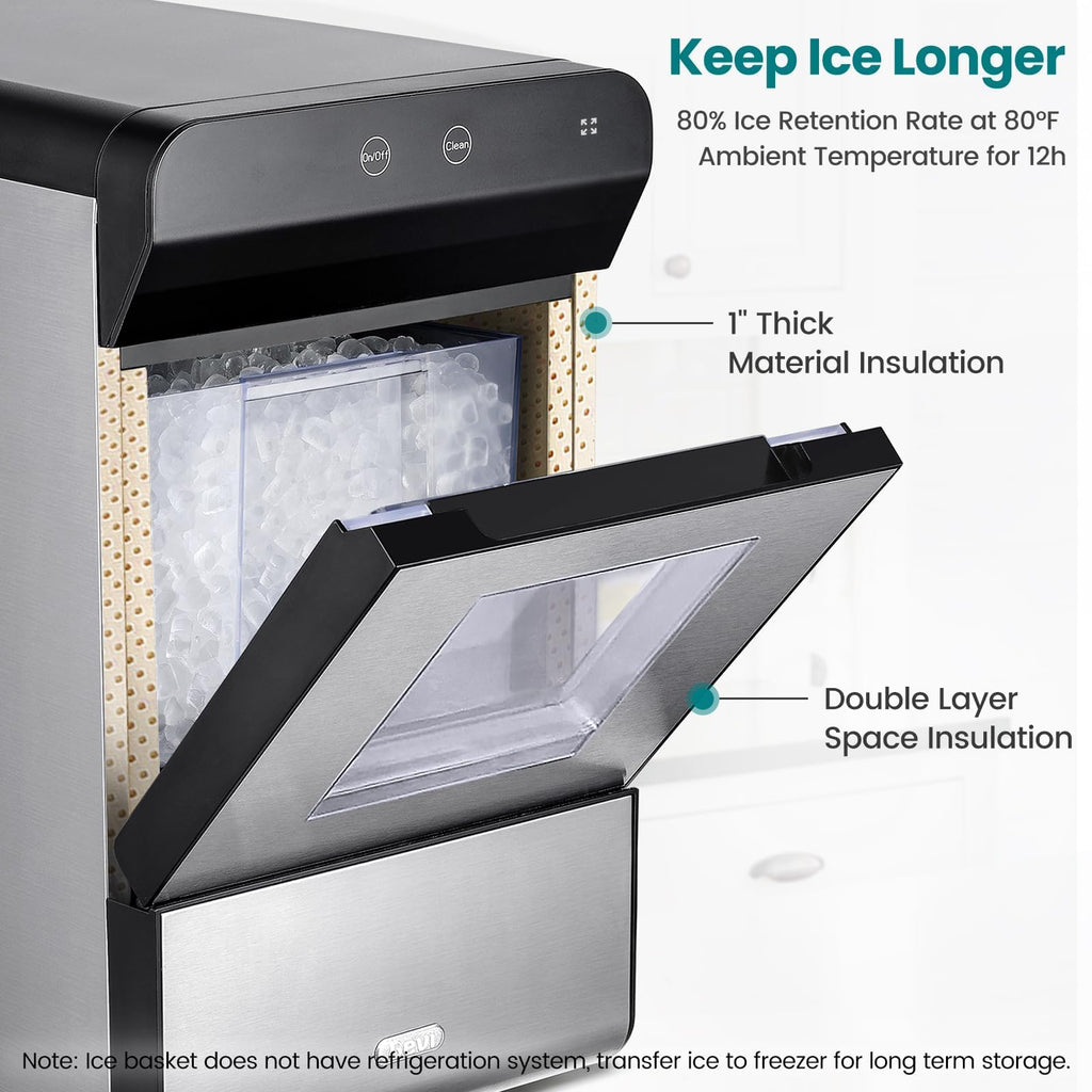 Gevi V2.0 Countertop Gemi Nugget Ice Maker with Viewing Window | Self ...
