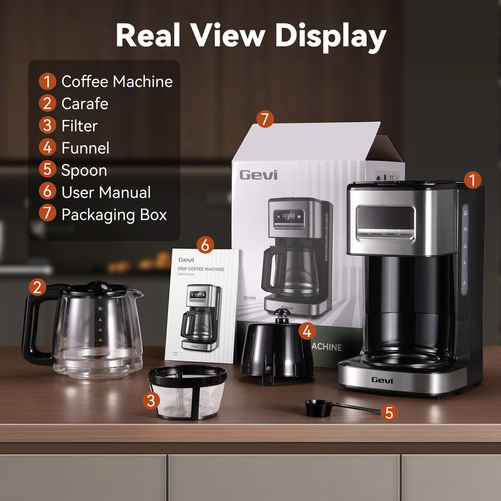 Gevi Programmable Brewing System 12-Cup Drip Coffee Makers – Gevi Household